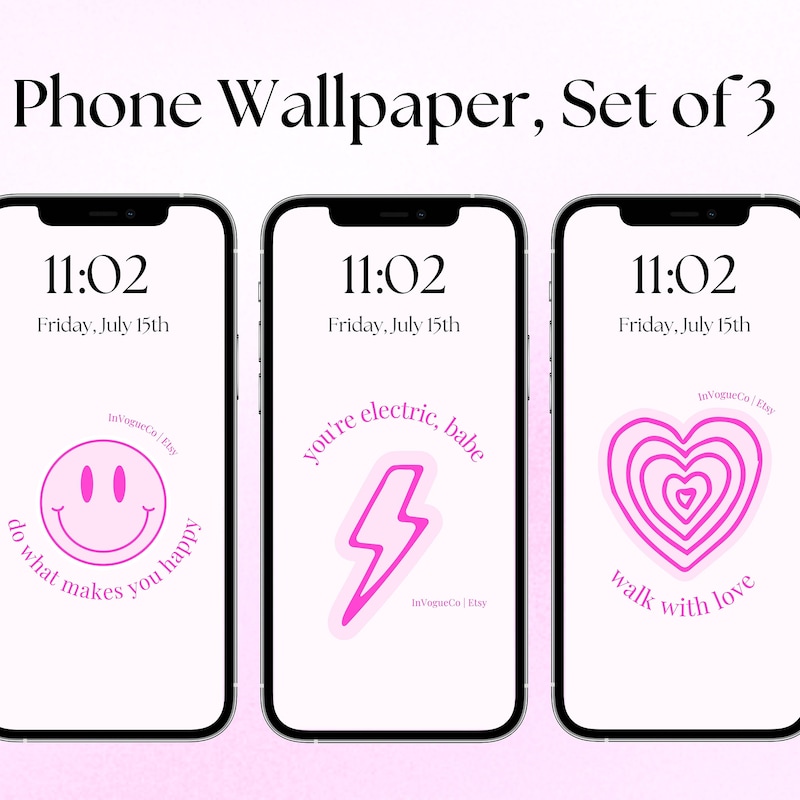 Preppy Heart Wallpaper - Etsy