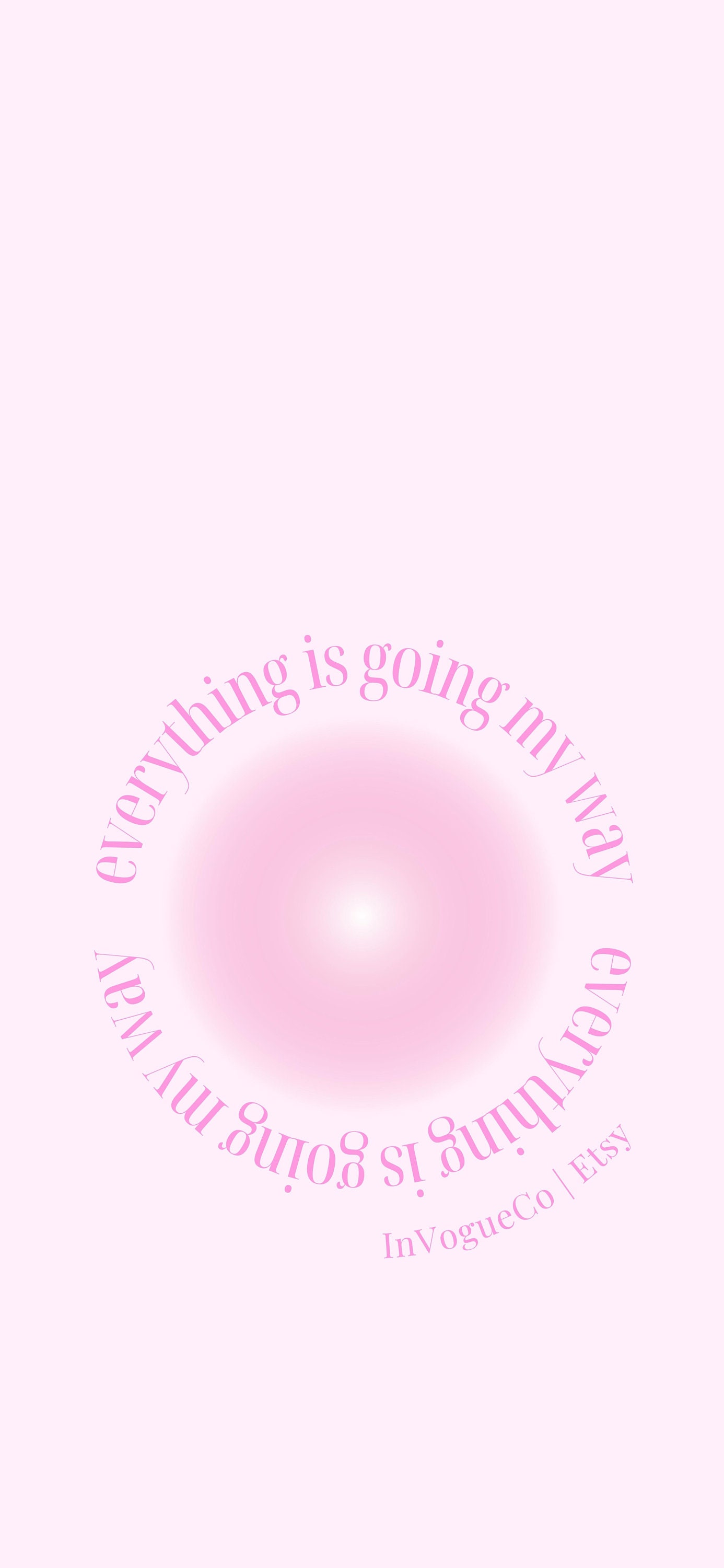 Lucky Girl Iphone Wallpaper Aura Background Minimalistic Iphone