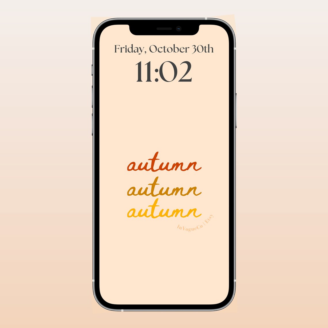 Fall Aesthetic Wallpaper Fall Lockscreen Wallpaper Fall iPhone ...