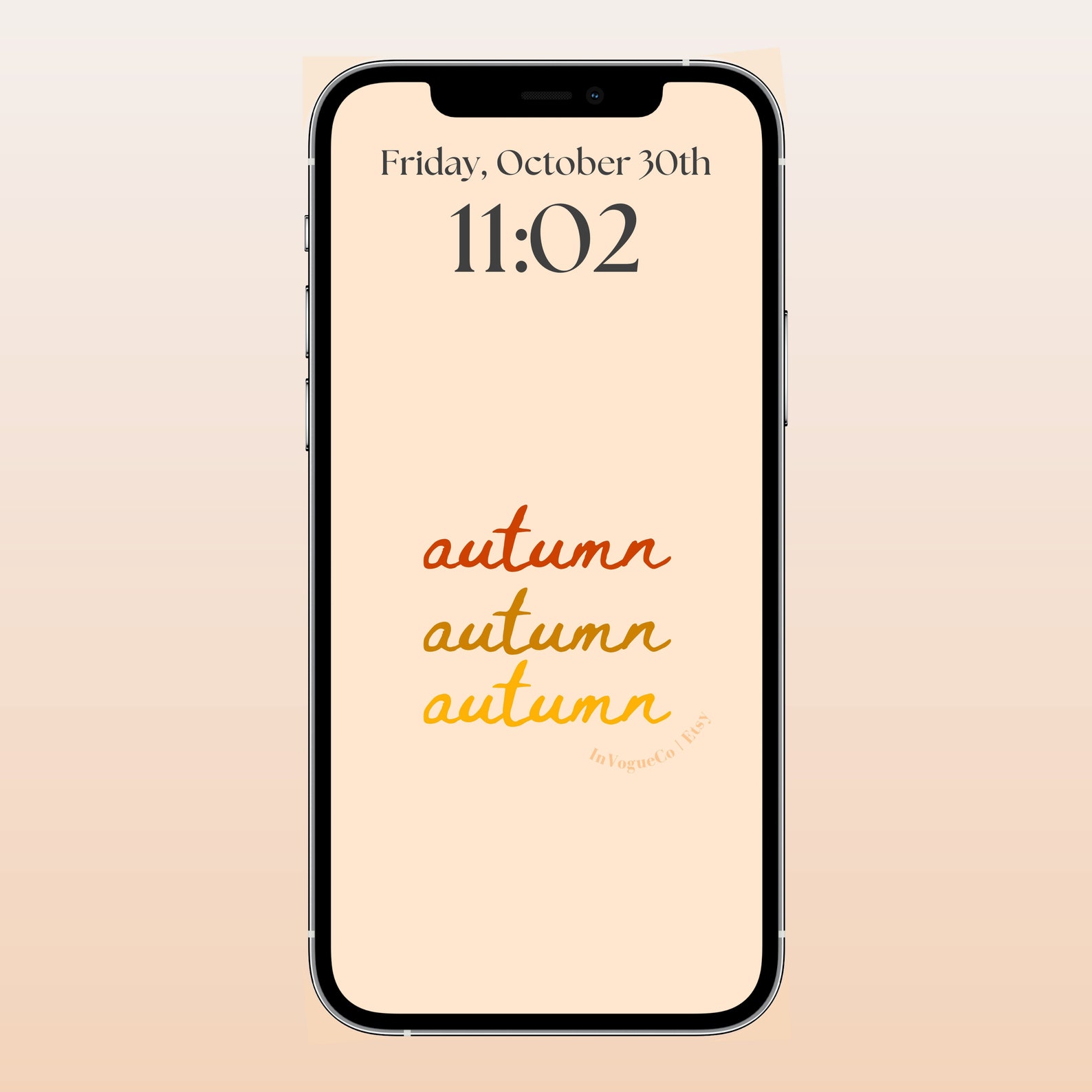 Fall Aesthetic Wallpaper Fall Lockscreen Wallpaper Fall iPhone ...