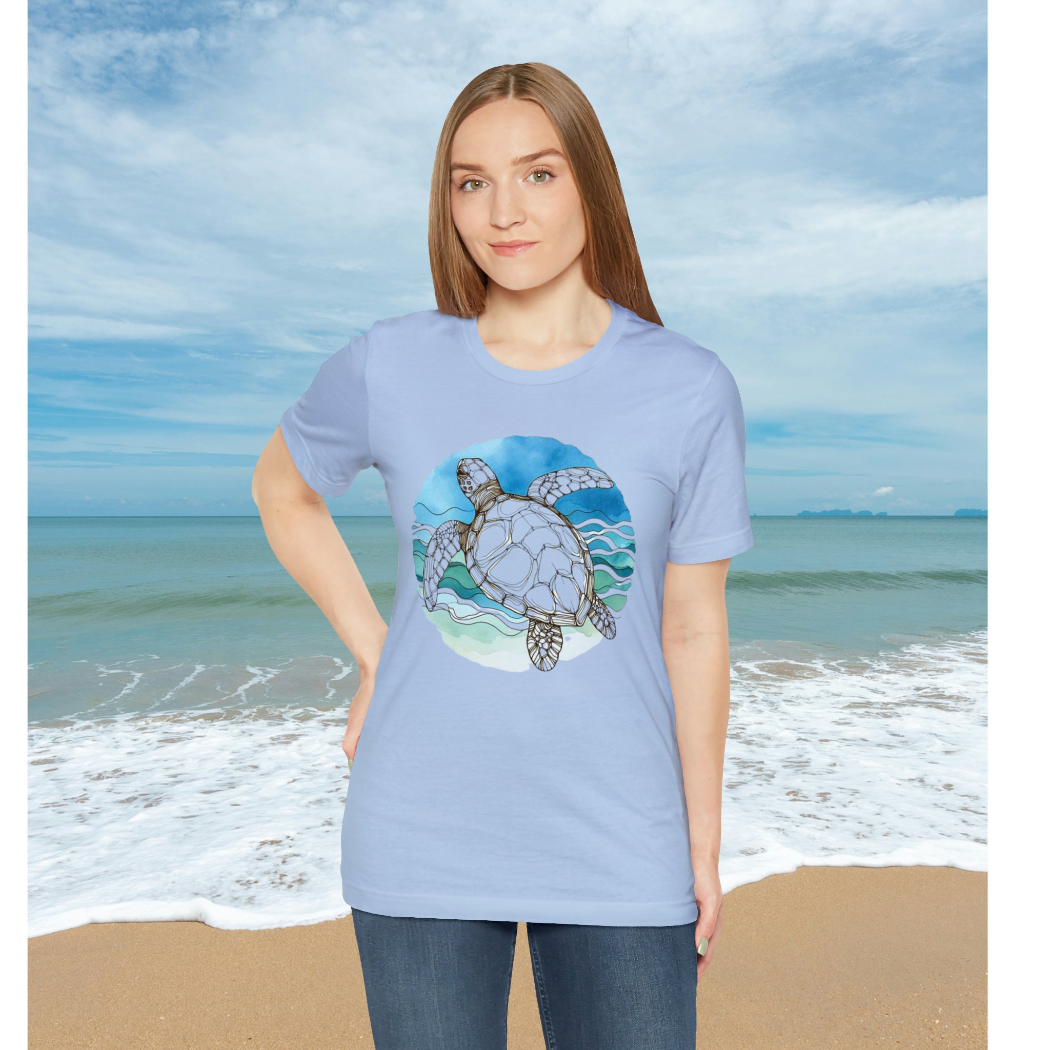 Sea Turtle Graphic Tee, Ocean Lovers Graphic Tee, Sea Life T-shirt ...