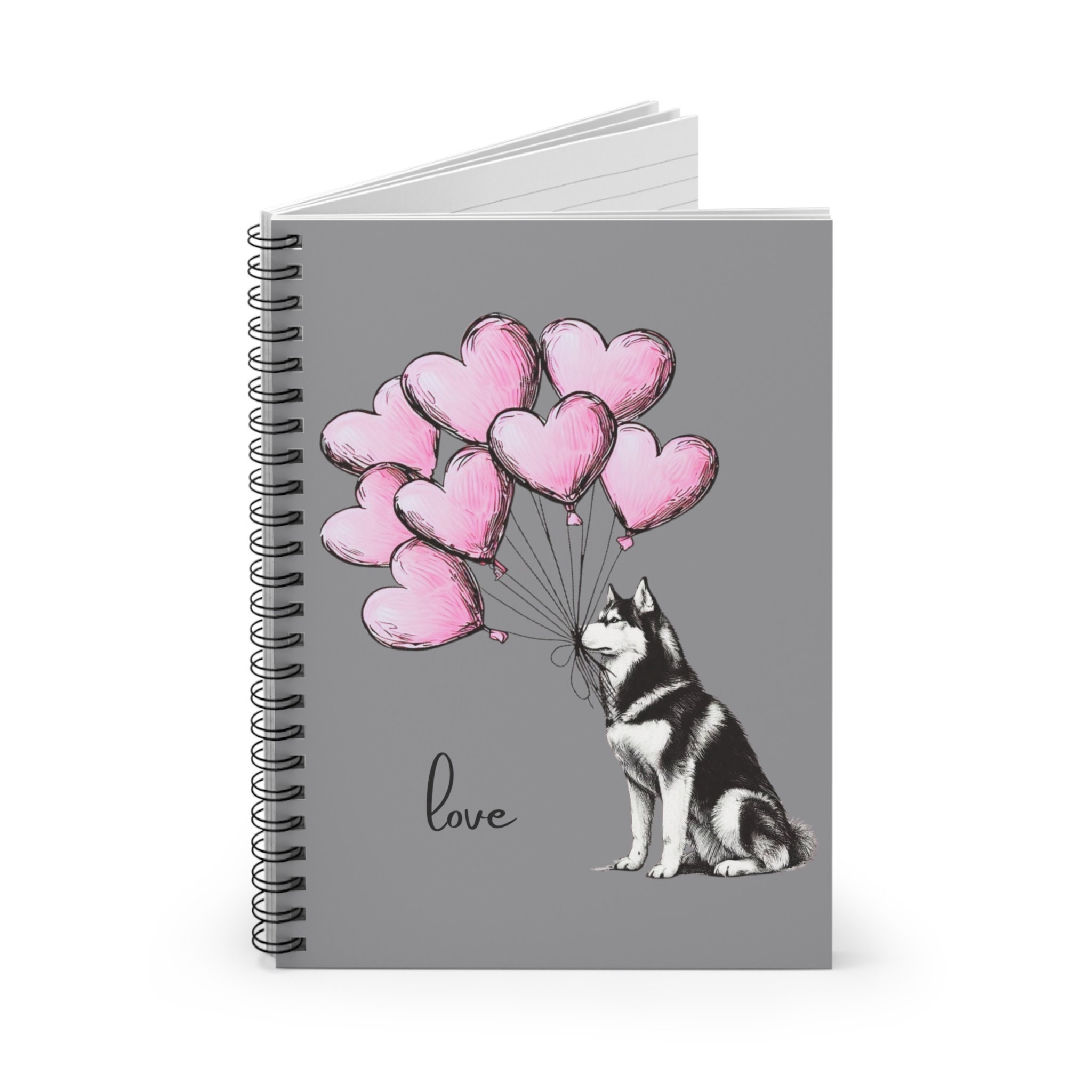 Siberian Husky Valentine's Notebook, Great Valentine's Gift Idea ...