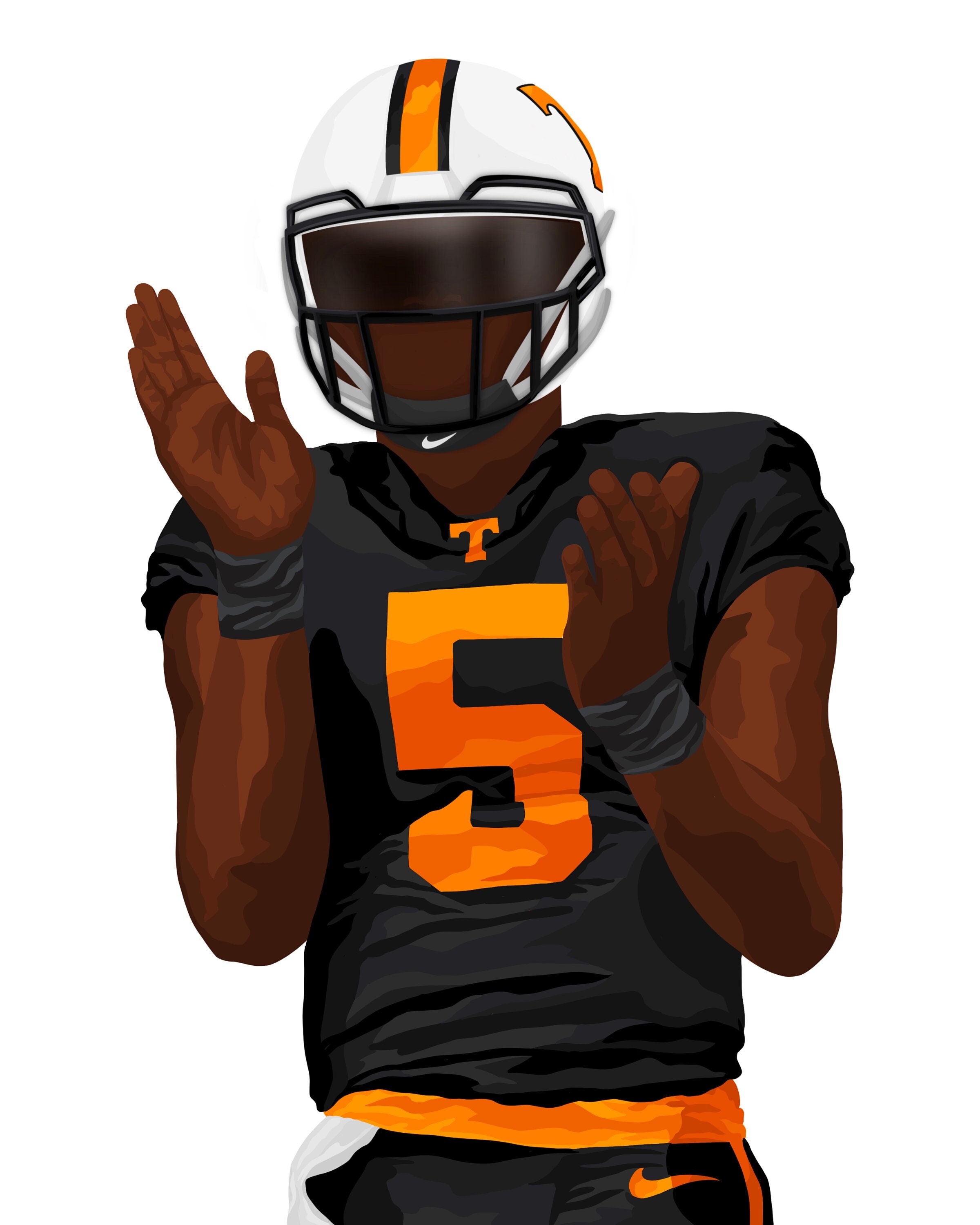 Drawings Of College Football Players