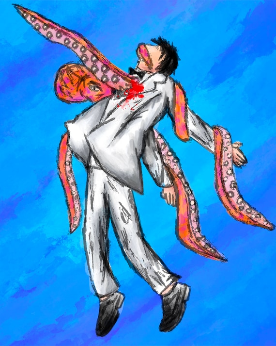 Floating Person Anime