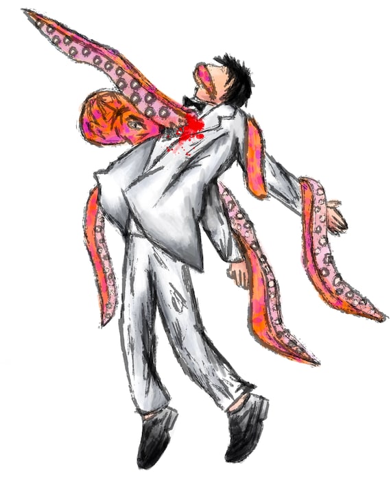 Floating Person Anime