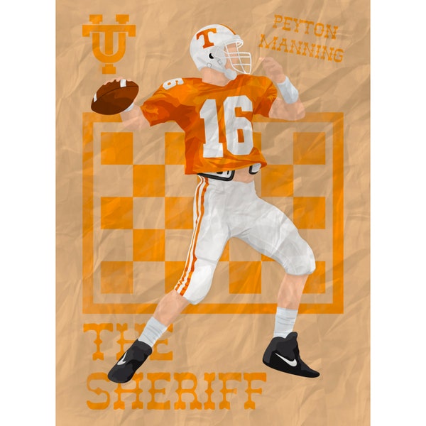 Tennessee Vols Peyton Manning - Etsy