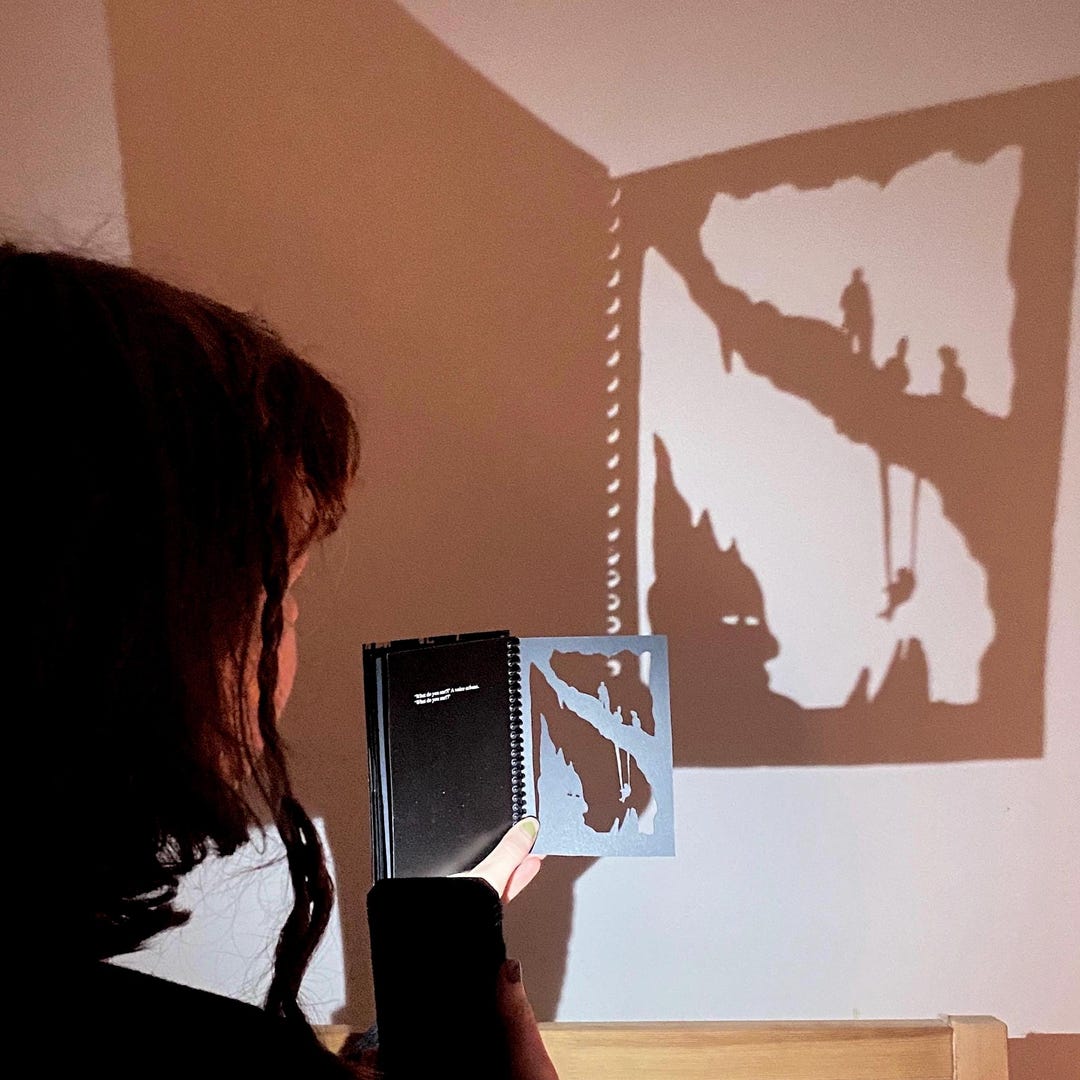 Shadow Puppet Book Zine: the Cosmic Cave - Interactive Fantasy Story - Etsy
