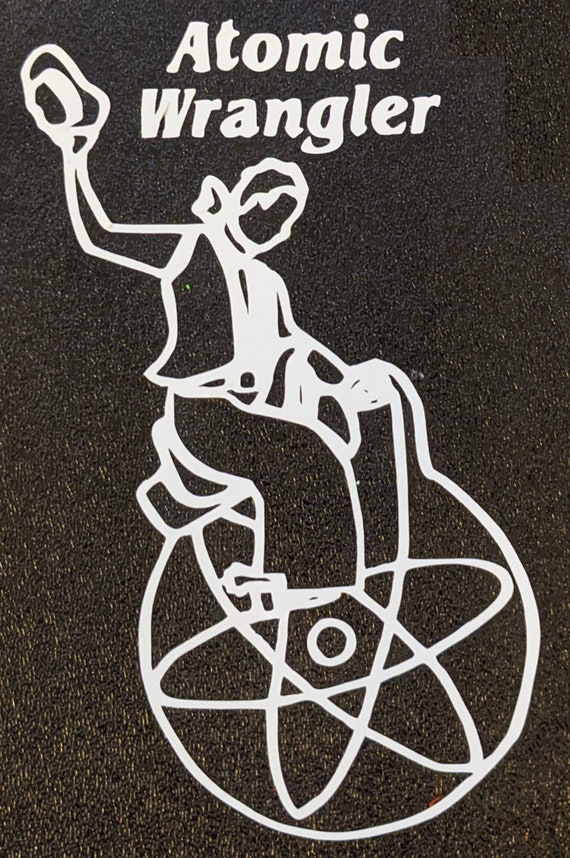 Fallout Atomic Wrangler Sign Vinyl Decal - Etsy
