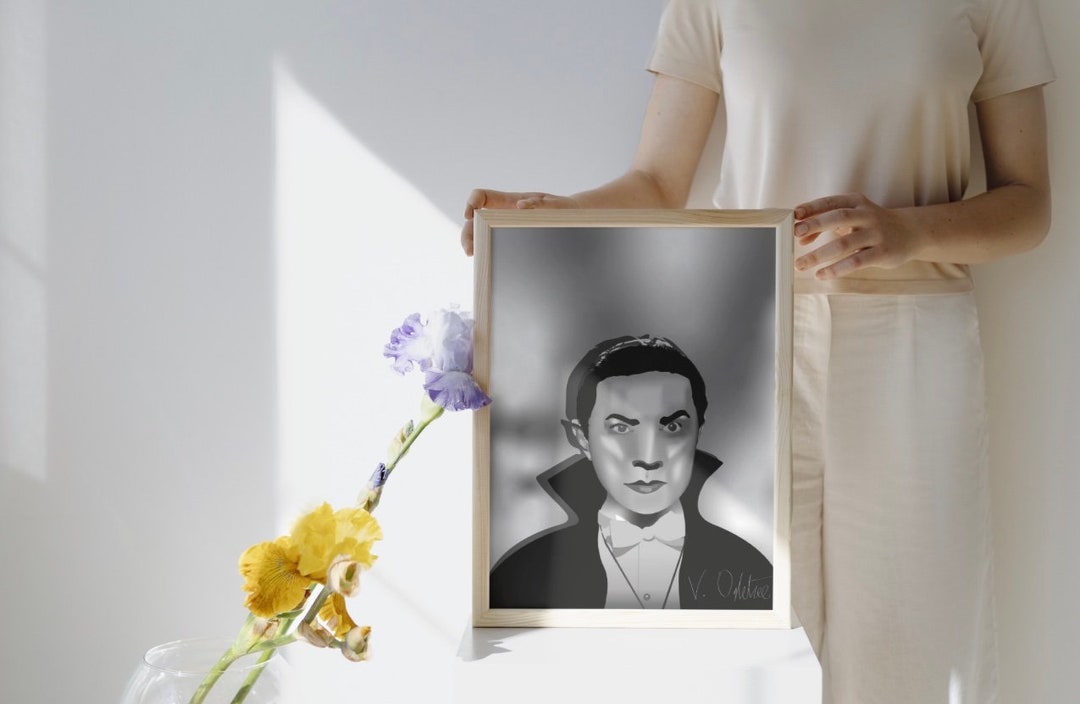 Dracula Digital Portrait - Etsy