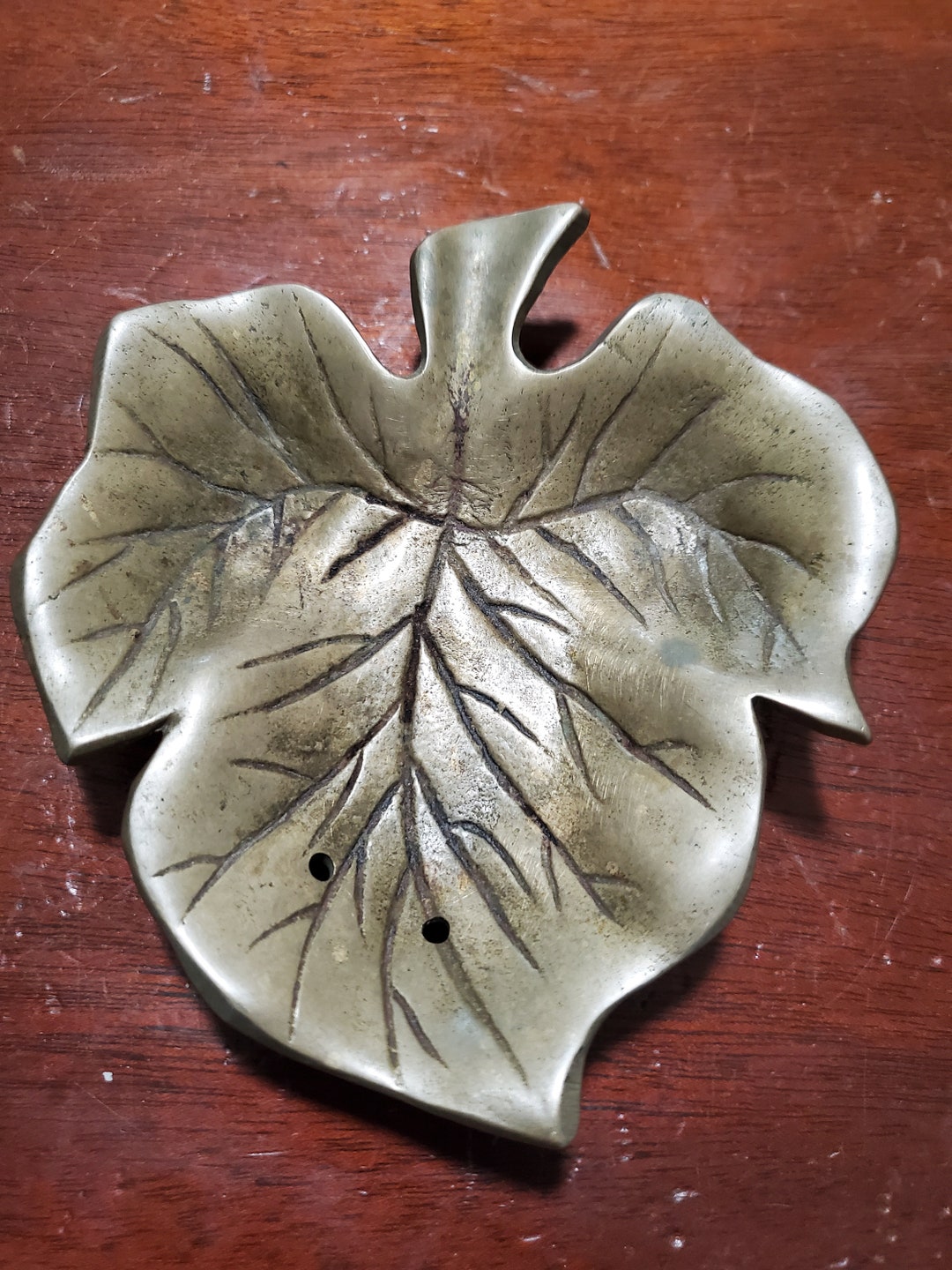 Korean Brass Maple Leaf Ashtray - Etsy