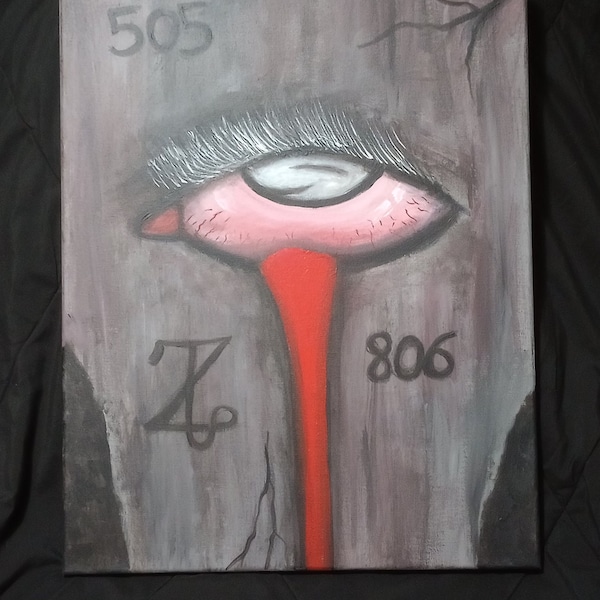 Horror Acrylic Painting - Etsy