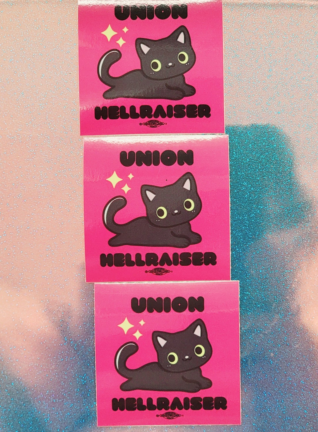 2.5 Inch Union Hellraiser Kitty Hot Pink Vinyl Decal. - Etsy
