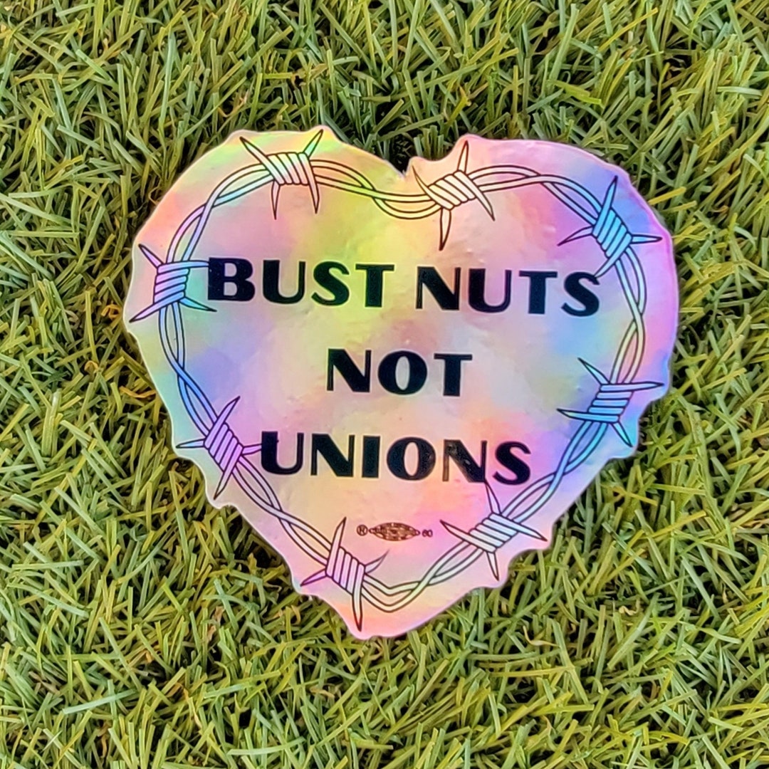 4 Inch Holographic Bust Nuts Not Unions Car Decal/laptop Sticker/water ...