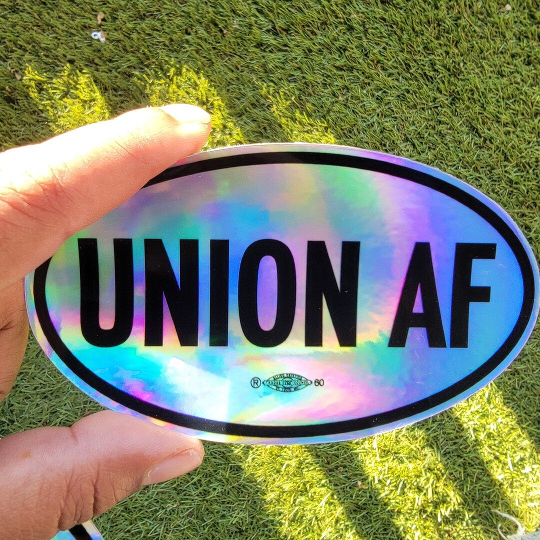 4 Inch Holographic Union AF Car Decal/laptop Sticker/water Bottle ...