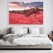 Vibrant Red Landscape, Art Print, Landscape Photo, Nature Photograph ...