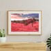 Vibrant Red Landscape, Art Print, Landscape Photo, Nature Photograph ...