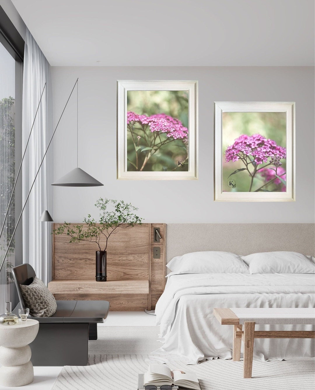 Pink Spirea Set, Flower Photo Set, Floral Prints, Home Decor, Pink ...