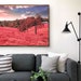 Vibrant Red Landscape, Art Print, Landscape Photo, Nature Photograph ...