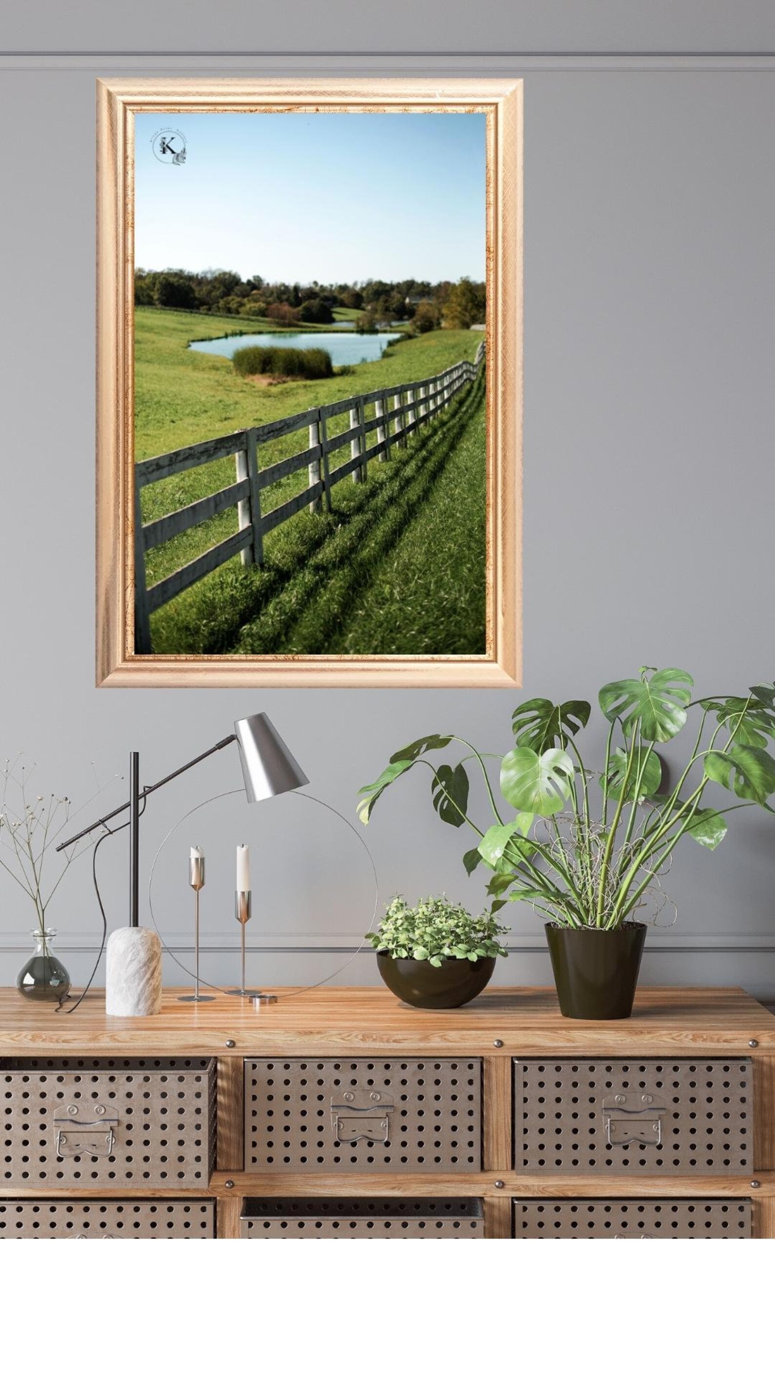 Scenic Country Fence Line Farmhouse Decor High-resolution - Etsy