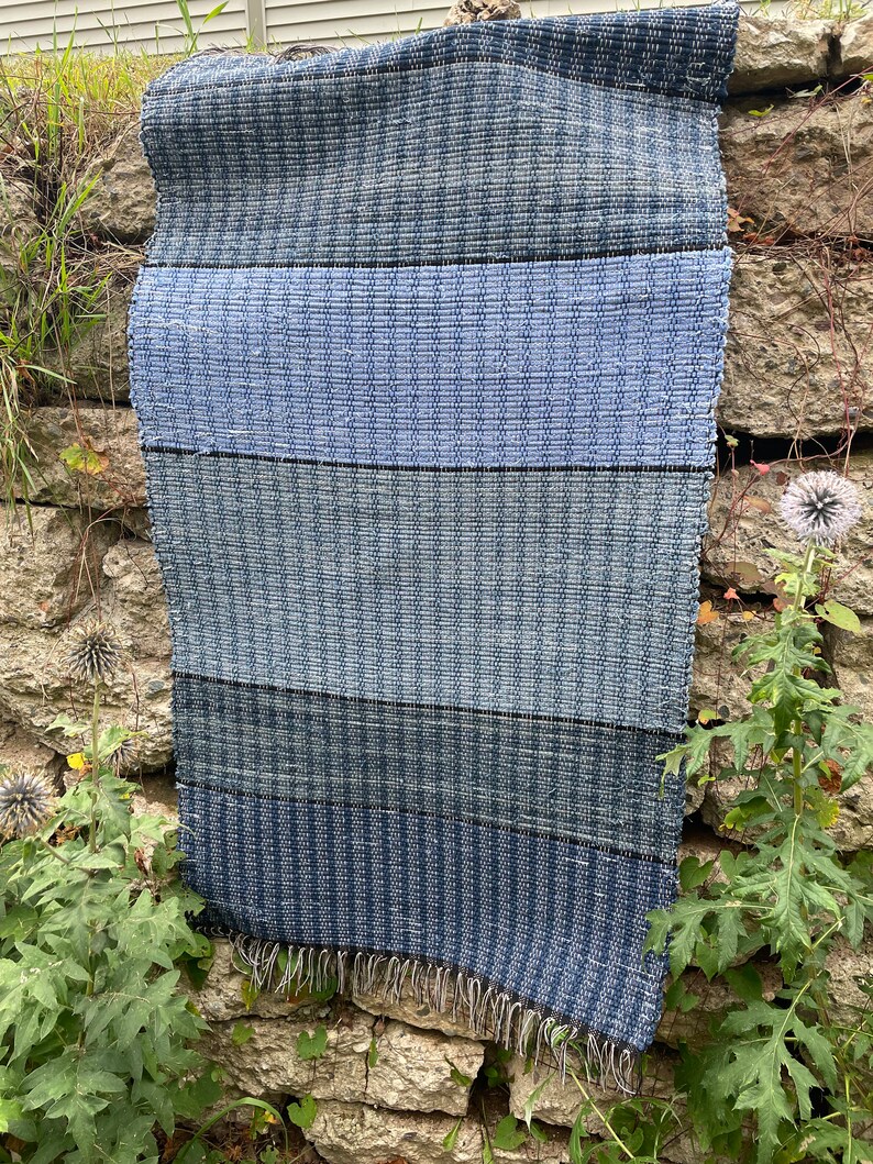 Handmade Denim Rag Rug six Jeans - Etsy