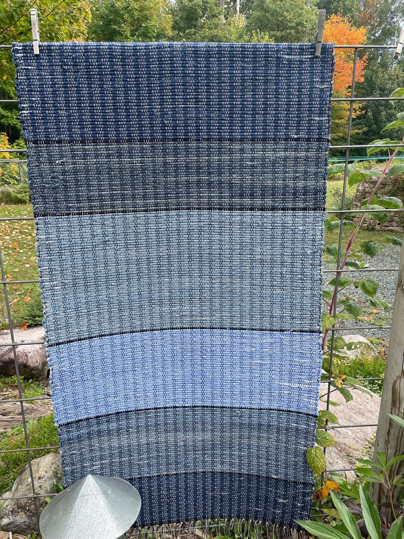 Handmade Denim Rag Rug six Jeans - Etsy