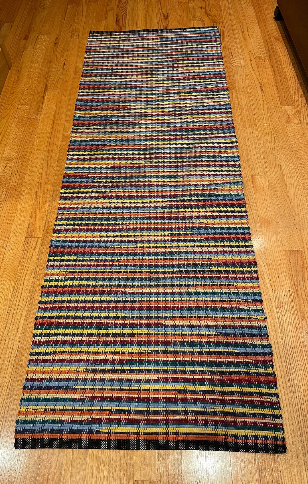 Handmade Multi Color Rag Rug "fiesta” - Etsy