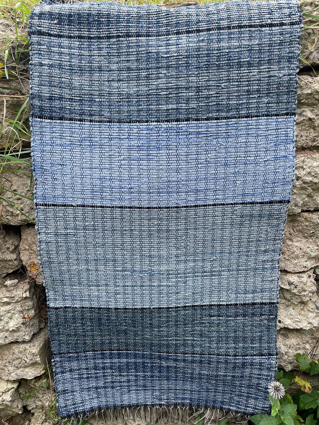 Handmade Denim Rag Rug six Jeans - Etsy