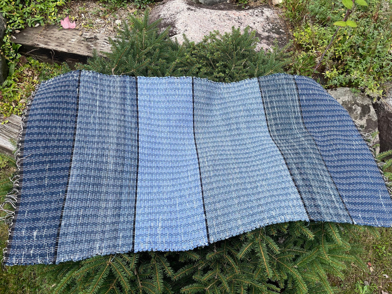 Handmade Denim Rag Rug six Jeans - Etsy