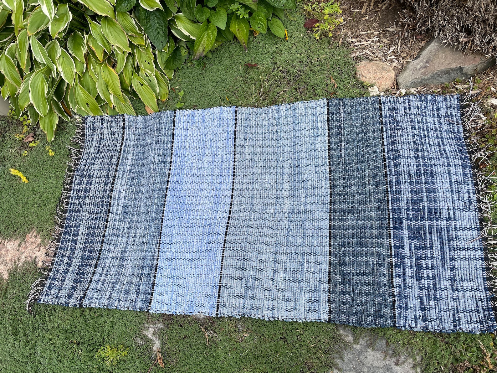 Handmade Denim Rag Rug six Jeans - Etsy