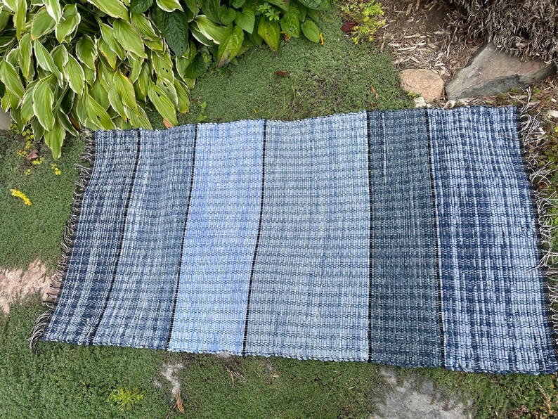 Handmade Denim Rag Rug six Jeans - Etsy
