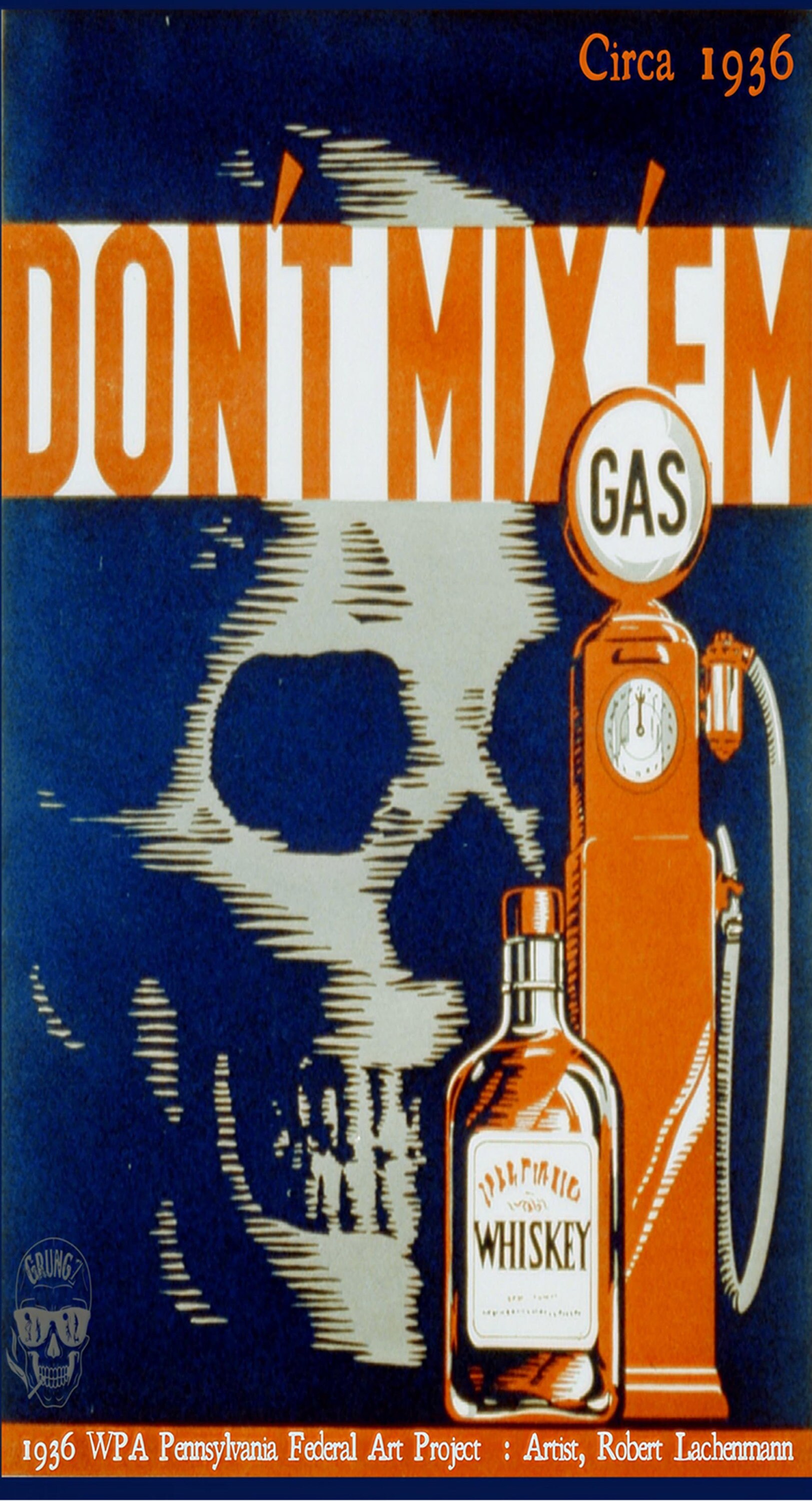 Digital Product - 1936 WPA Poster - 'don't Mix 'em' - American Anti ...