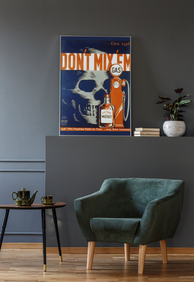 Digital Product - 1936 WPA Poster - 'don't Mix 'em' - American Anti ...