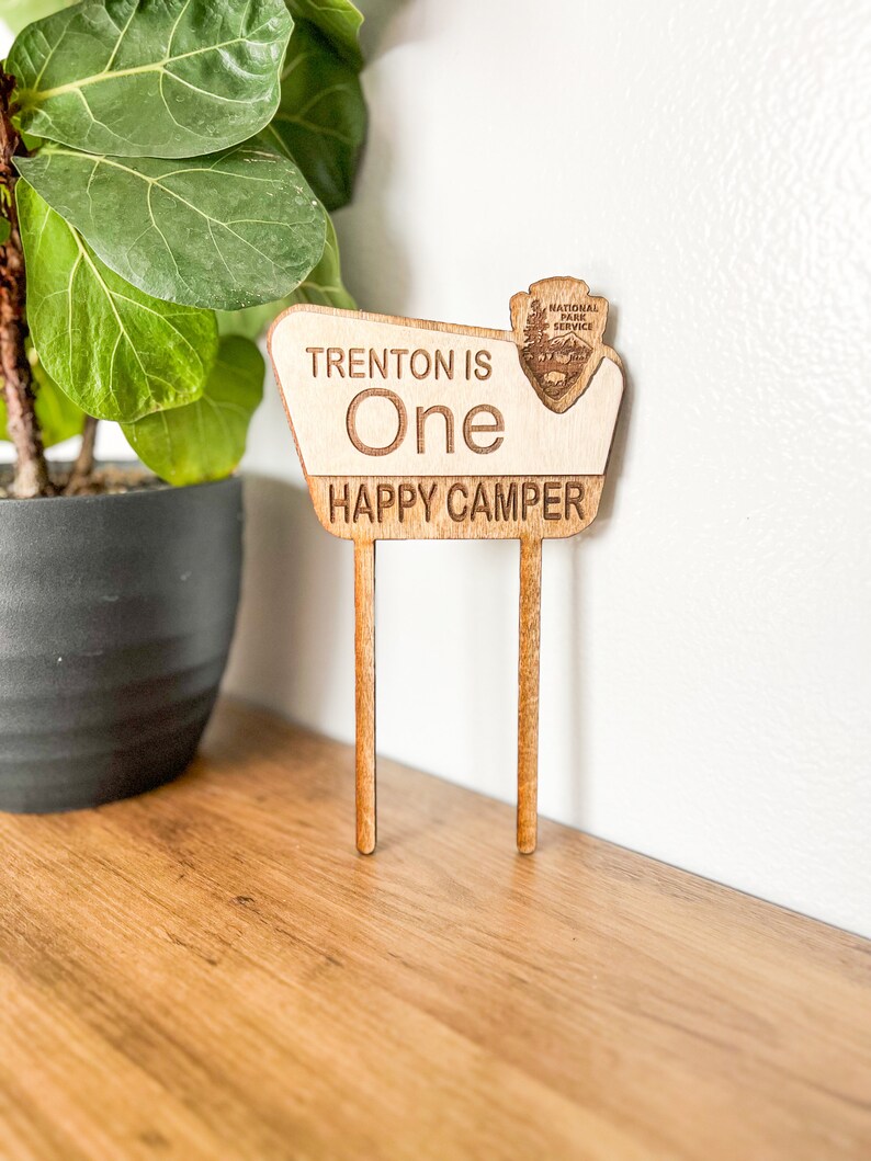 National Park Cake Topper, First Birthday Cake Topper, Custom National ...