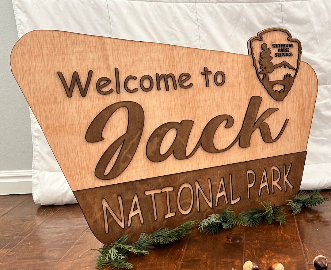 National Park Sign, Custom National Park Sign, National Park Nursery ...