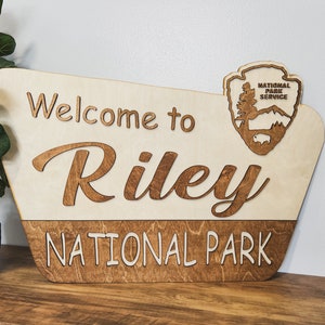 National Park Sign, Custom National Park Sign, National Park Nursery ...