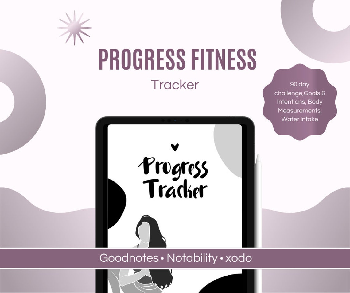 Progress Fitness Tracker, Printable & Digital File, Budget Template A4 ...