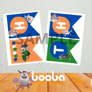 Booba Birthday Banner, Booba Party Decorations - INSTANT DOWNLOAD ...