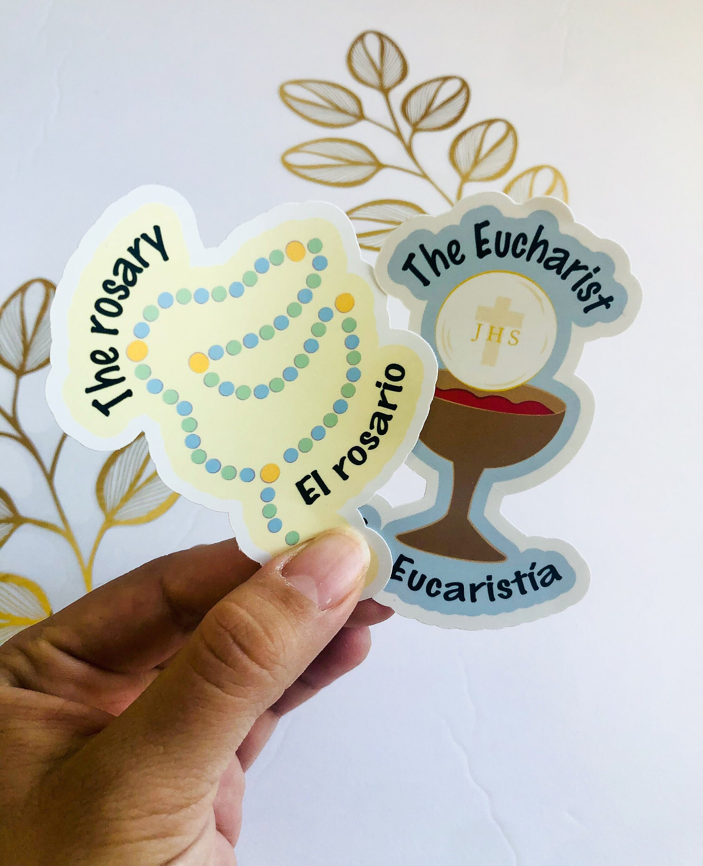 6 Catholic Stickers, Calcomanías Catolicas. Religious Gifts, Sticker ...