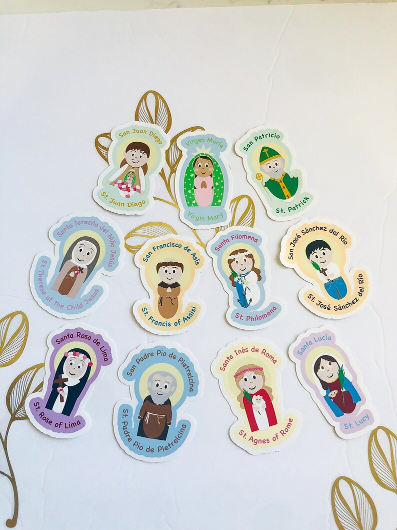 Saint Stickers, Religious Gifts, Catechism Stickers - Etsy