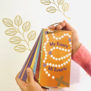 Bilingual Rosary for Children: Learn to Pray, Catholic Gift Rosario ...
