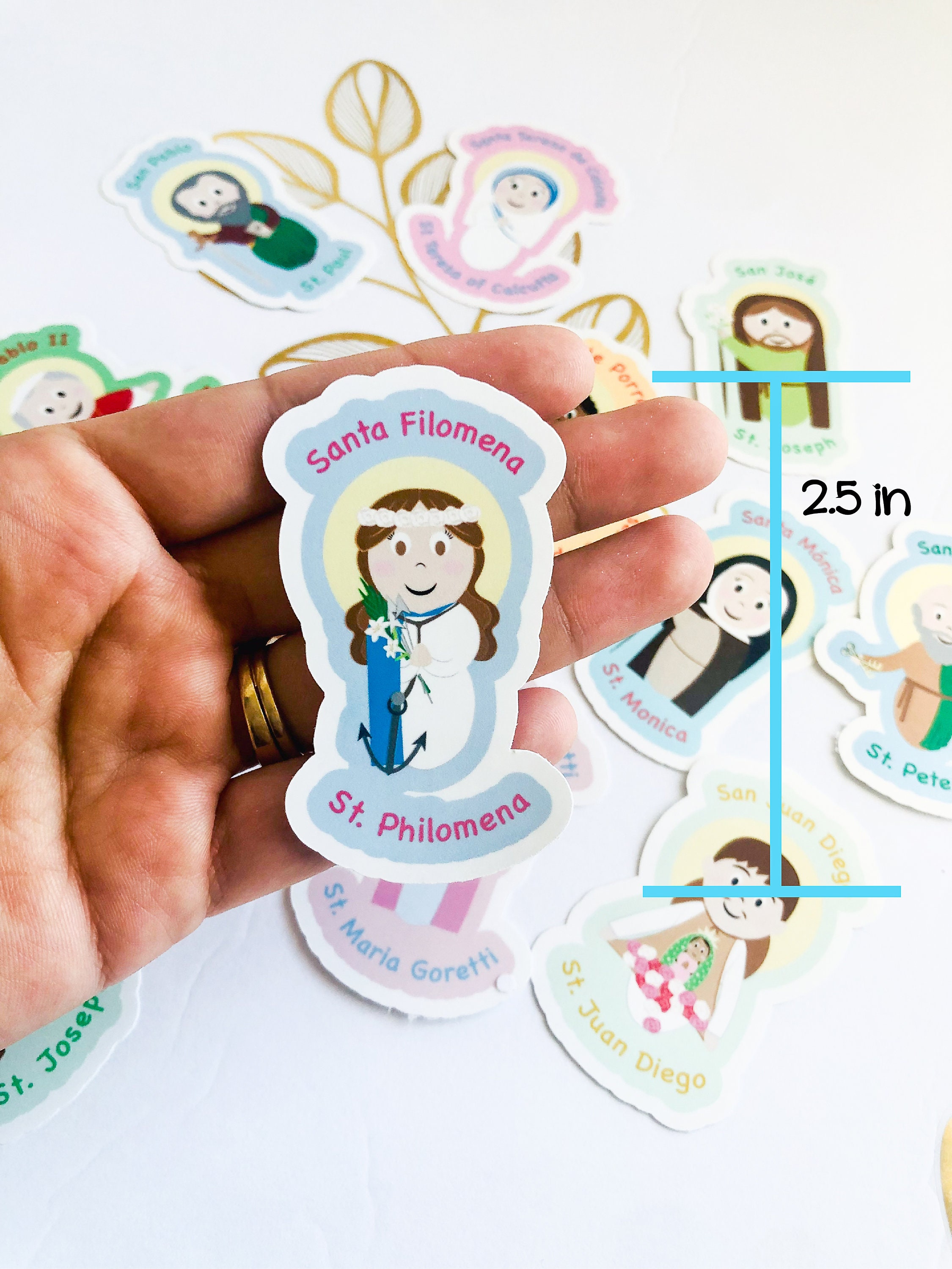 Saint Stickers, Religious Gifts, Catechism Stickers - Etsy