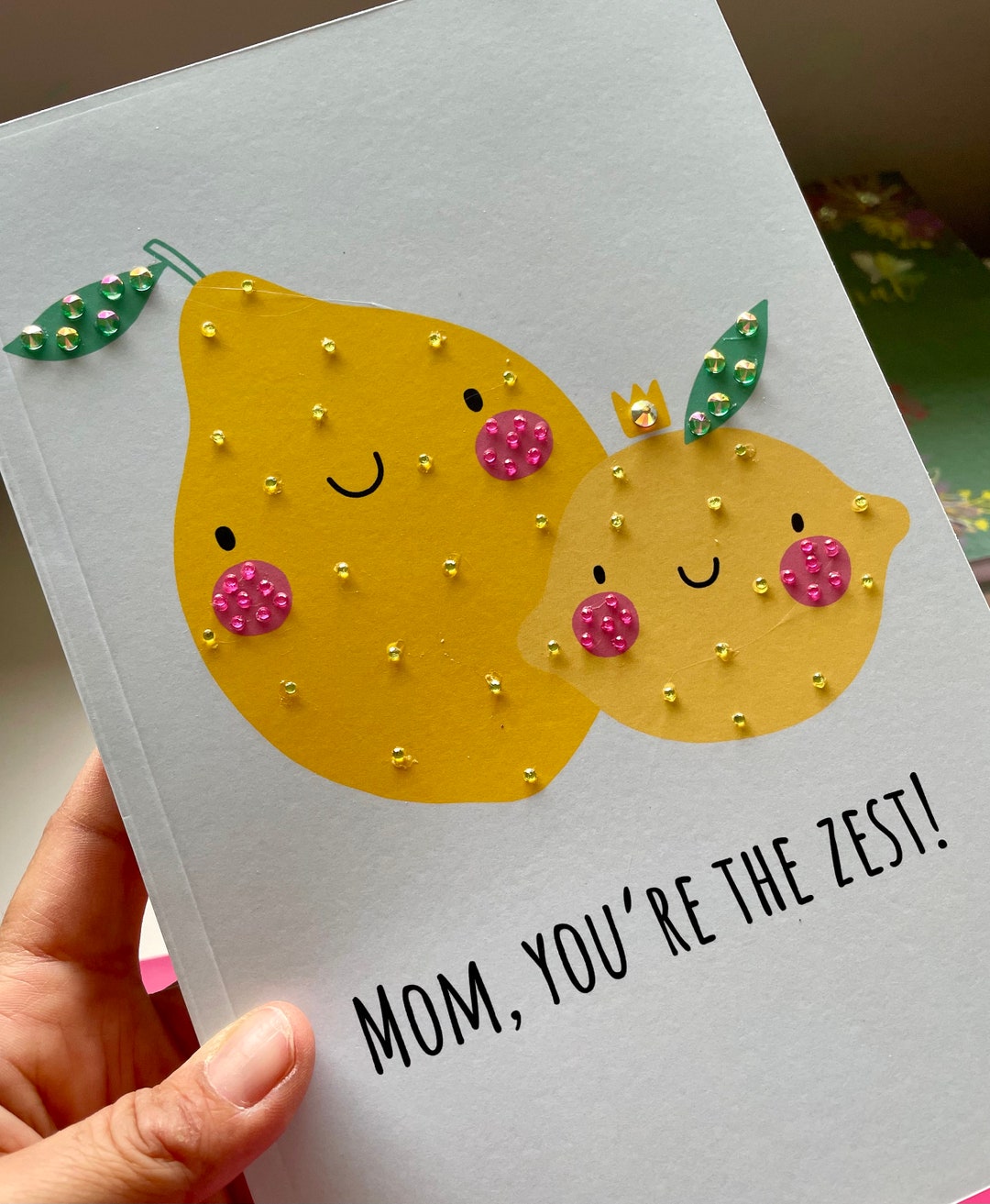 Mom, You're the Zest! Bejeweled Cute Lemon Mother's Day Journal: 6x9 ...