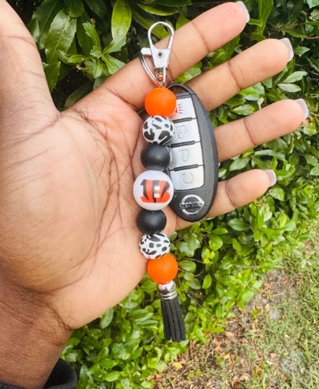 Cincinnati Keychain, Team Colors Keychain - Etsy