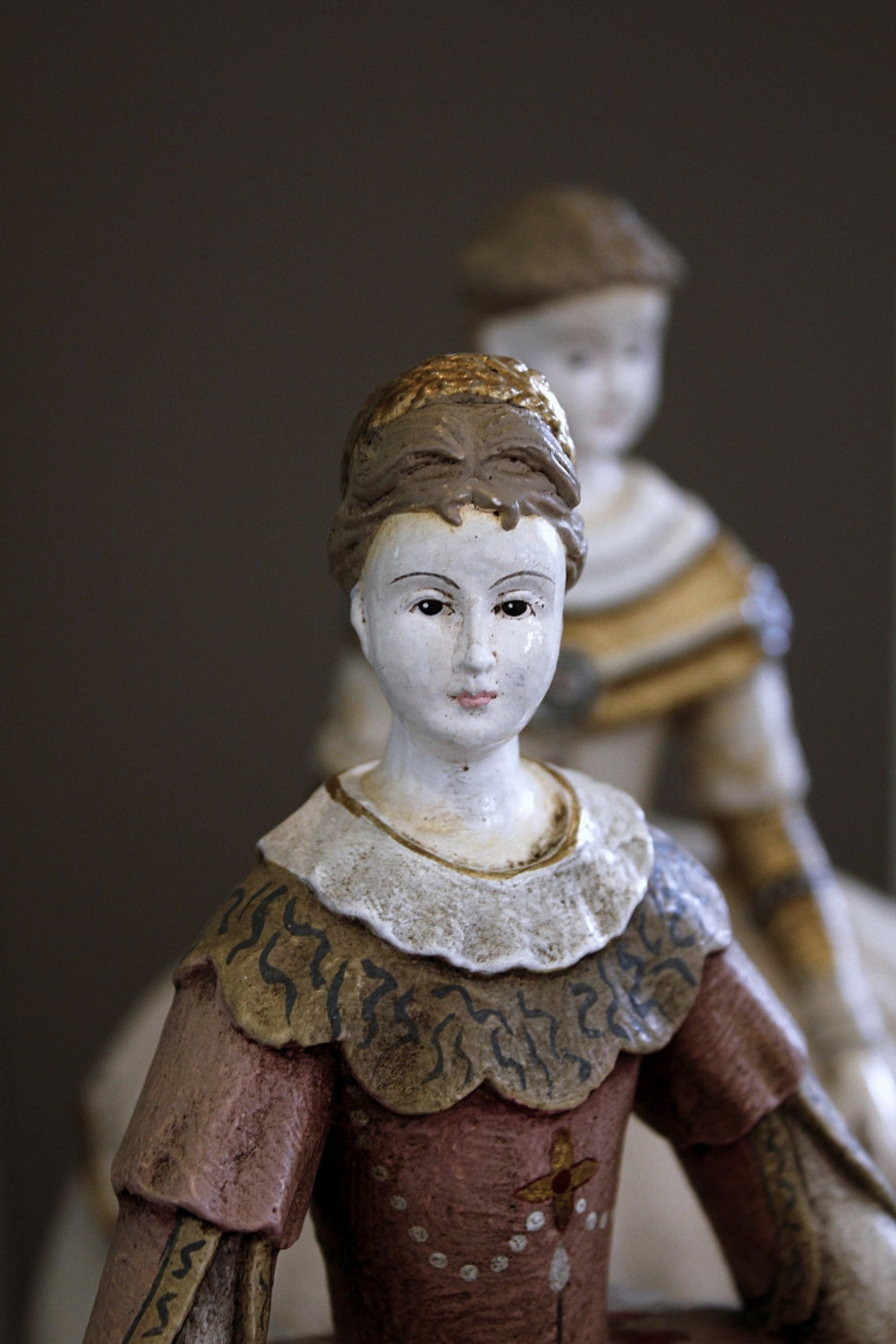 Victorian Era Women in Day Dresses / 2 X PLASTER Figures/art - Etsy