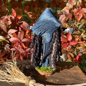 Crone Witch Corn Husk Folk Art Doll Fall Halloween Decor - Etsy
