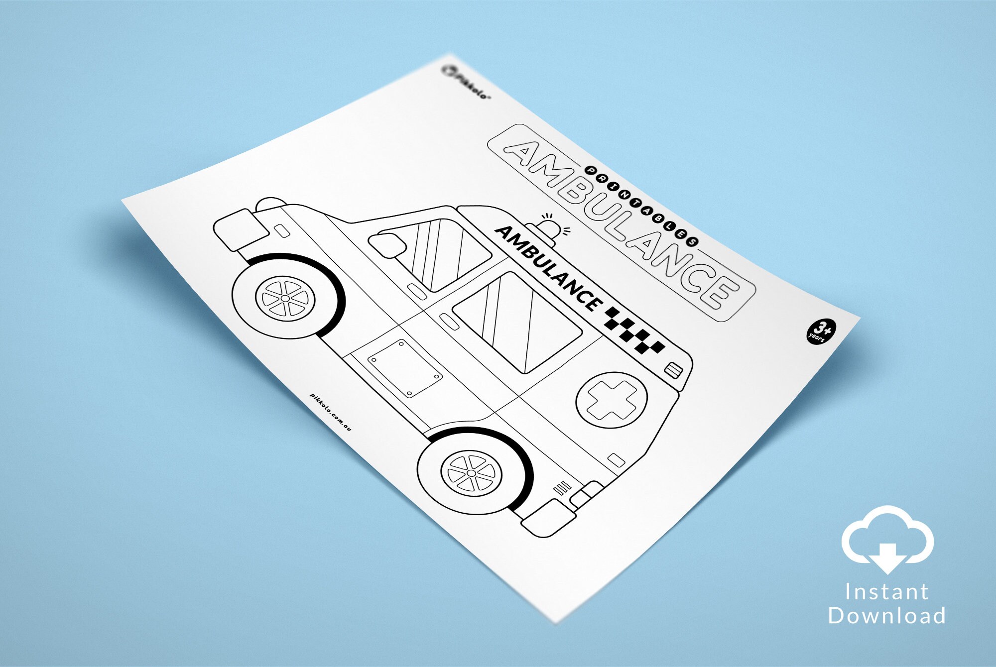 Children’s Colouring in Pages: Rescue Vehicles - Etsy