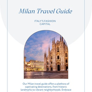 Milan Travel Guide City Guide, Digital Travel Planner, Google Sheet ...