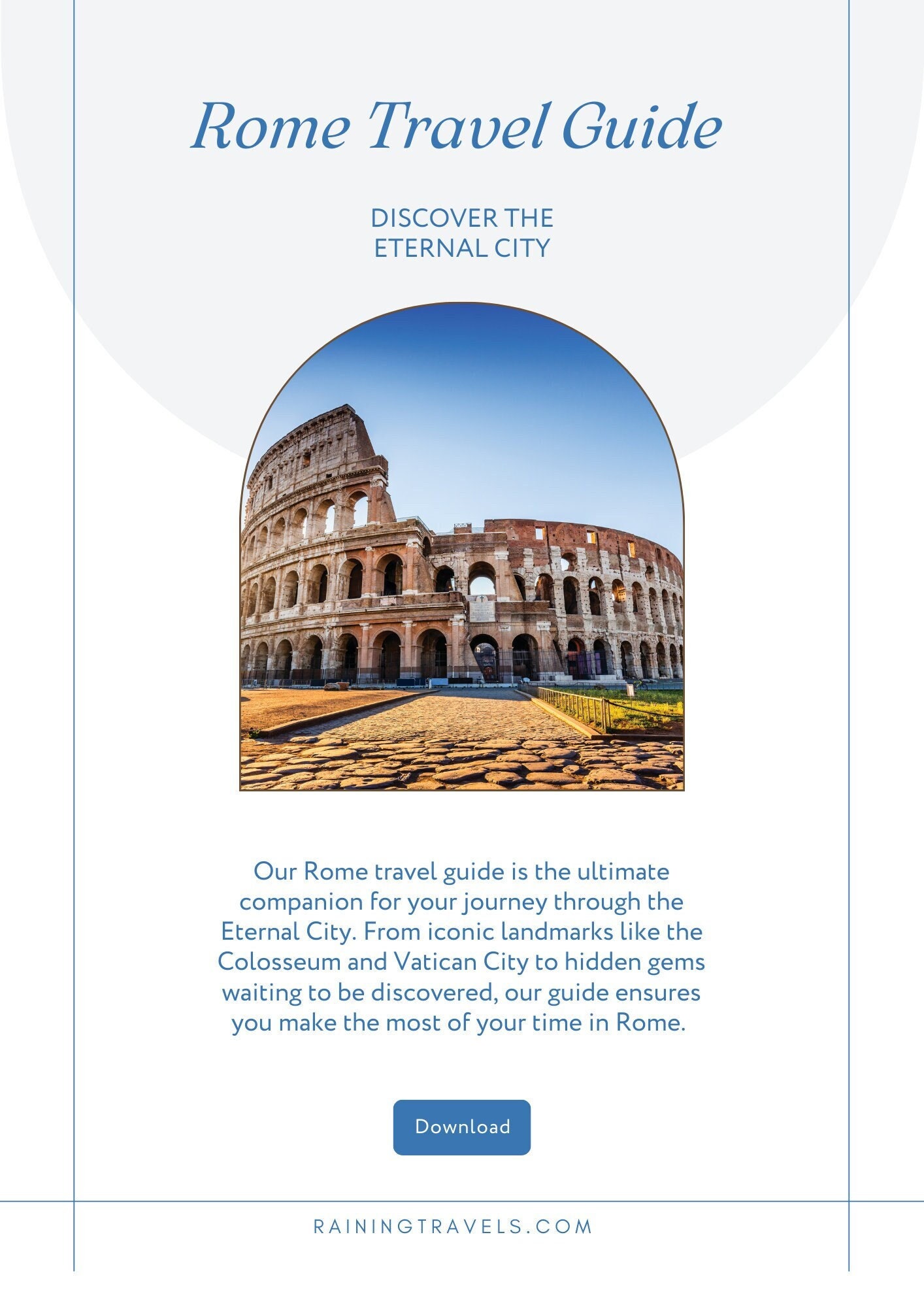 Rome Travel Guide City Guide, Digital Travel Planner, Google Sheet ...