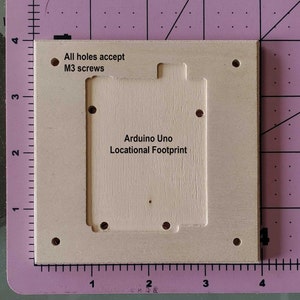 Base Plate for Arduino Uno, Mounting Plate for Arduino Uno, Arduino Mount, Arduino Base, Arduino ...