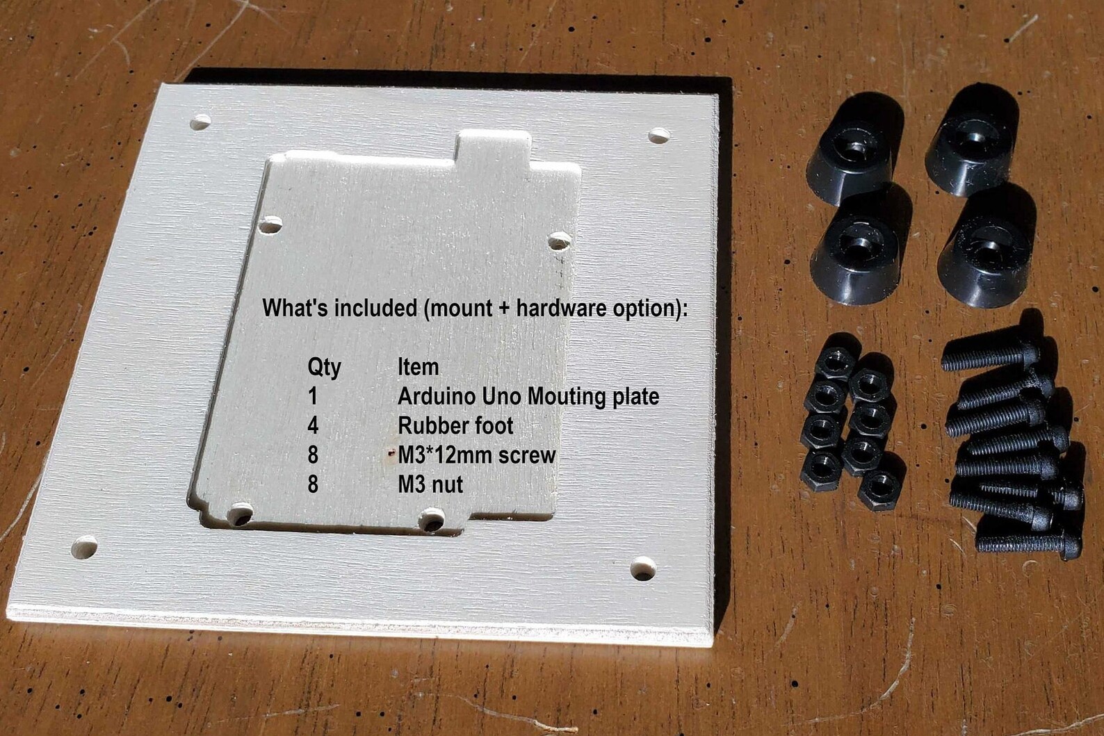 Base Plate for Arduino Uno, Mounting Plate for Arduino Uno, Arduino Mount, Arduino Base, Arduino ...